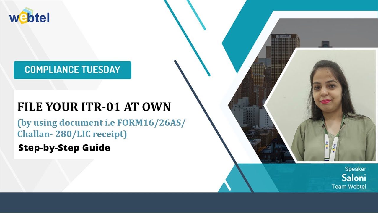 How to File ITR-01 Online on our Own? | Step-by-Step Guide to File ITR ...