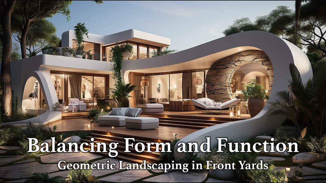 Unveiling the Art of Geometric Landscaping: Modern Urban Front Yard ...