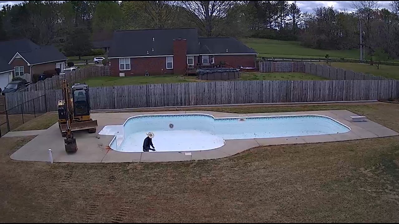 Pool Demo Time Lapse - YouTube