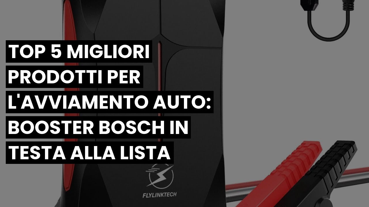 【BOOSTER AVVIAMENTO AUTO BOSCH】 - YouTube
