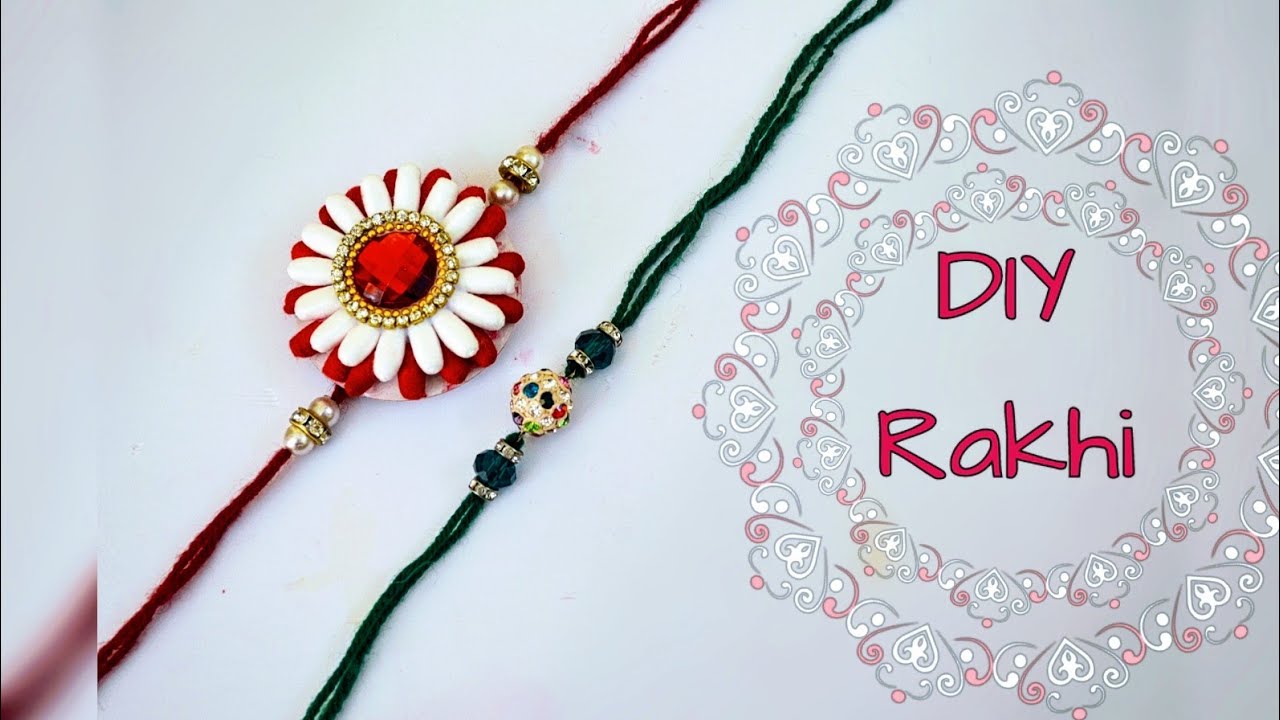 DIY Rakhi | Easy Homemade Rakhi | Woolen thread Rakhi - YouTube