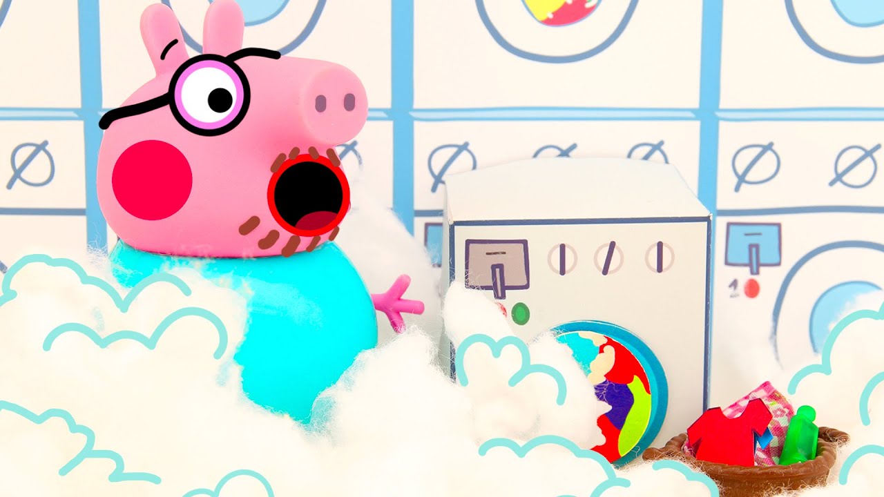 Incident in the laundry, Peppa Pig story, New Peppa Pig, 4K - YouTube