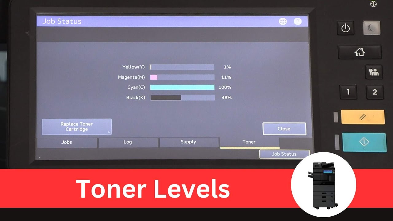 Copier Toner Levels - YouTube