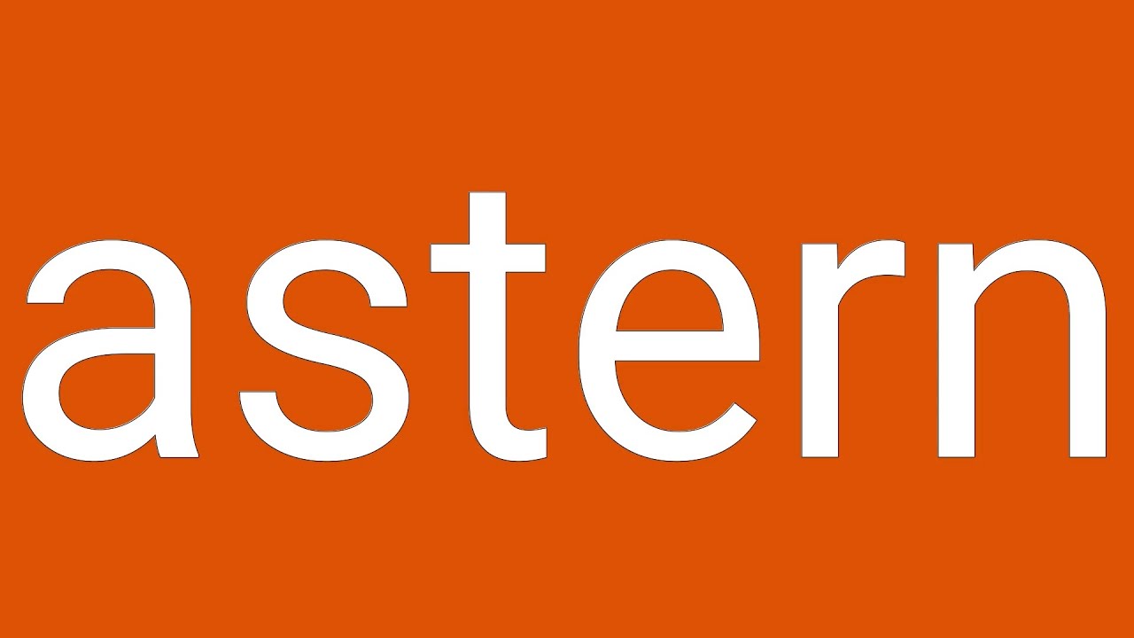 Astern Definition & Meaning - YouTube