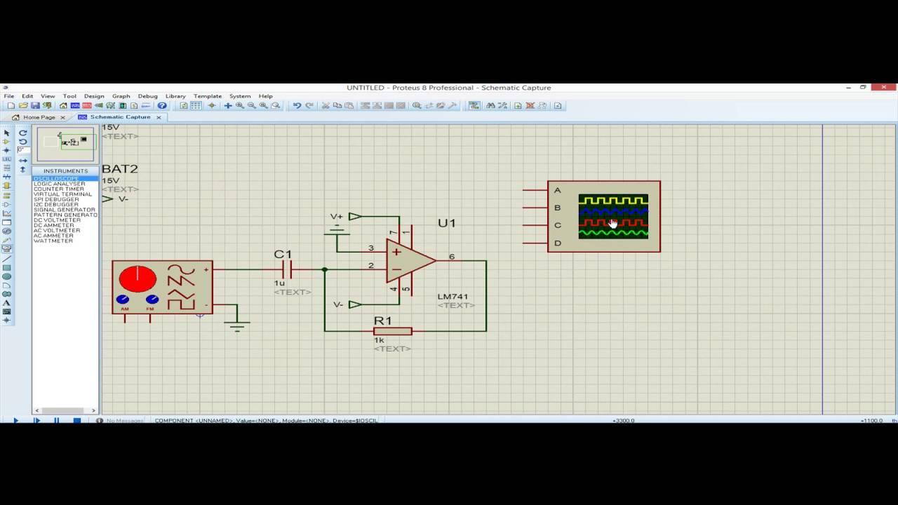 Amplificador Operacional Integrador En Proteus - Descargar Pdf