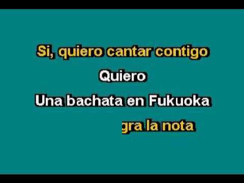 Bachata En Fukuoka Juan Luis Guerra Karaoke - YouTube