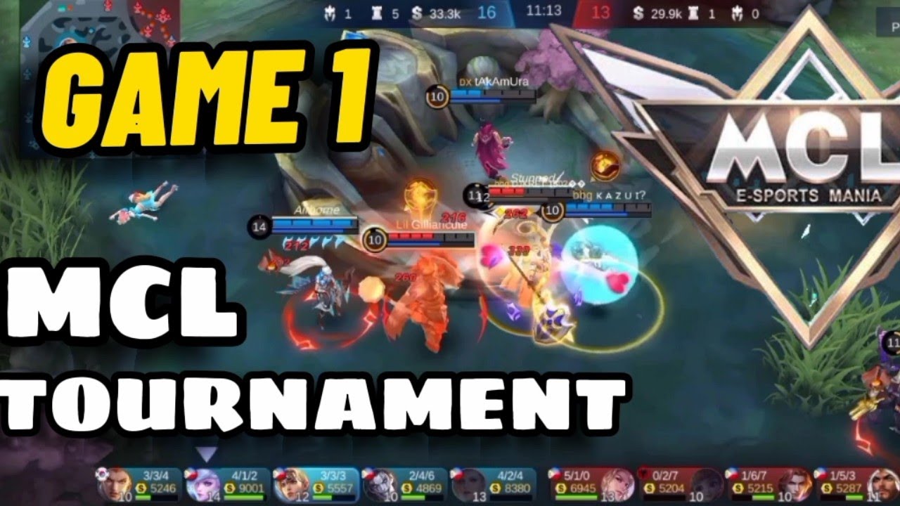 MCL Tournament Game 1 | Mobile Legend:Bang bang - YouTube