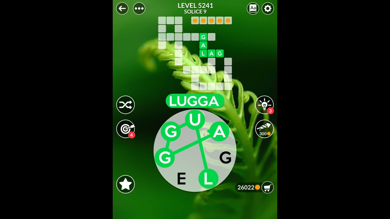 Wordscapes Level 5241 Answers - YouTube