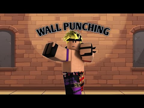 WALL PUNCHING in ROBLOX - YouTube