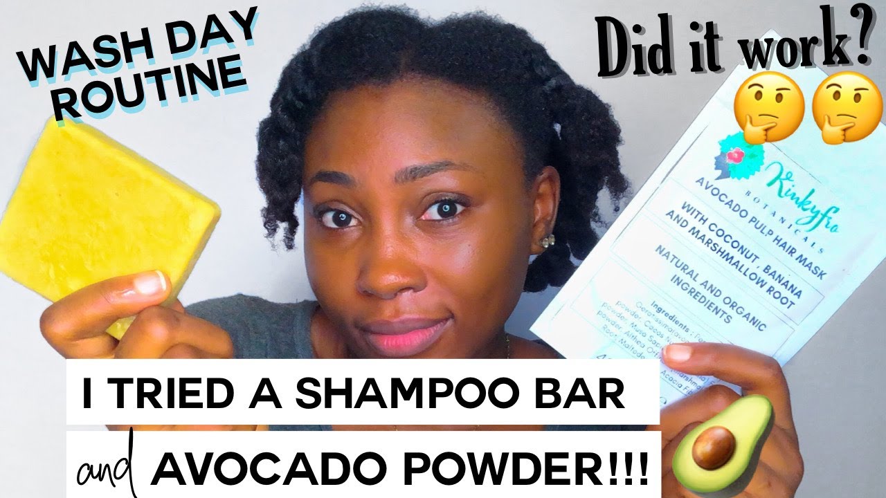 A SHAMPOO BAR WASH DAY || MY NATURAL HAIR WASH DAY ROUTINES Part 2 ...