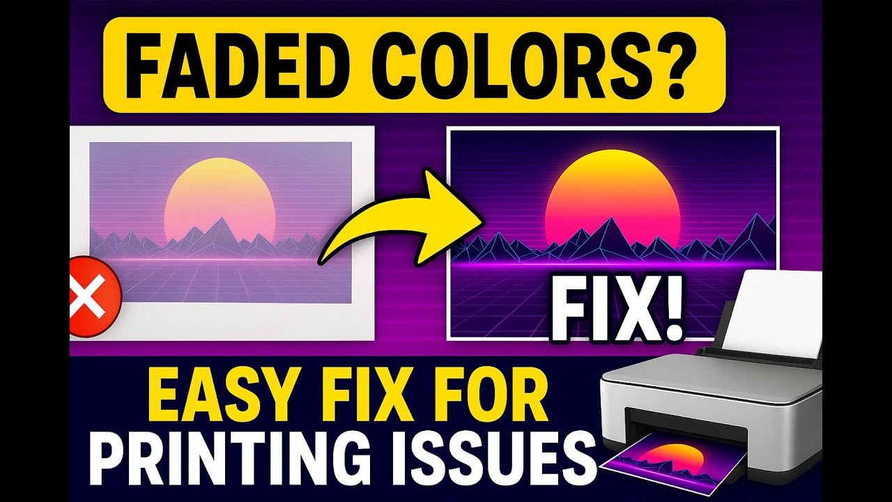 How to fix EPSON printer color problem | Easy Fix for printing issues ...