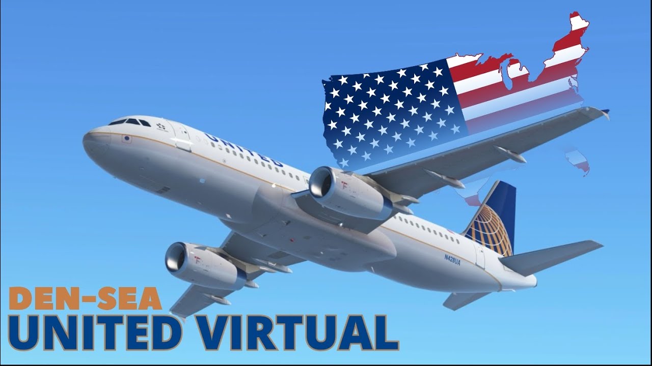 Infinite Flight LIVE | Denver to Seattle | UNITED VIRTUAL ADVERTISEMENT ...