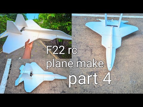 make RC plane F-22 Raptor at home F22 rc plane making how to make a ...