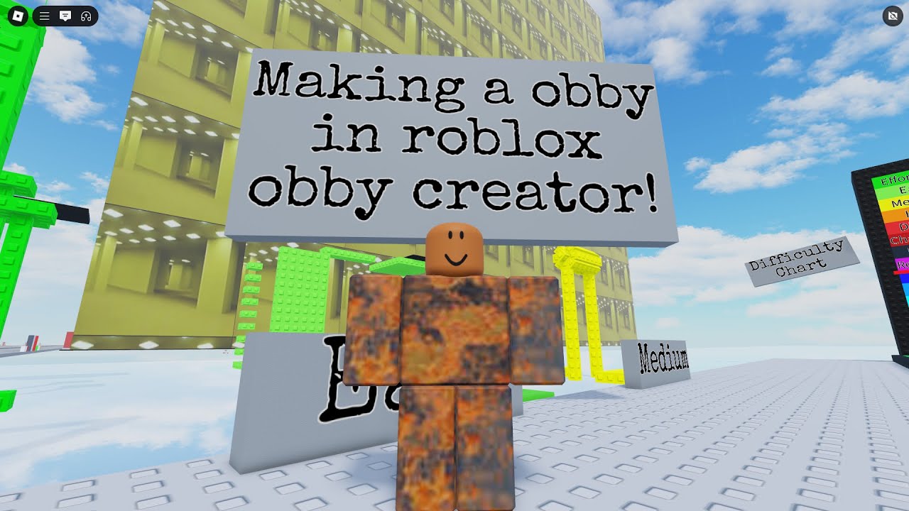 Making a (good?) obby in roblox obby creator! - YouTube
