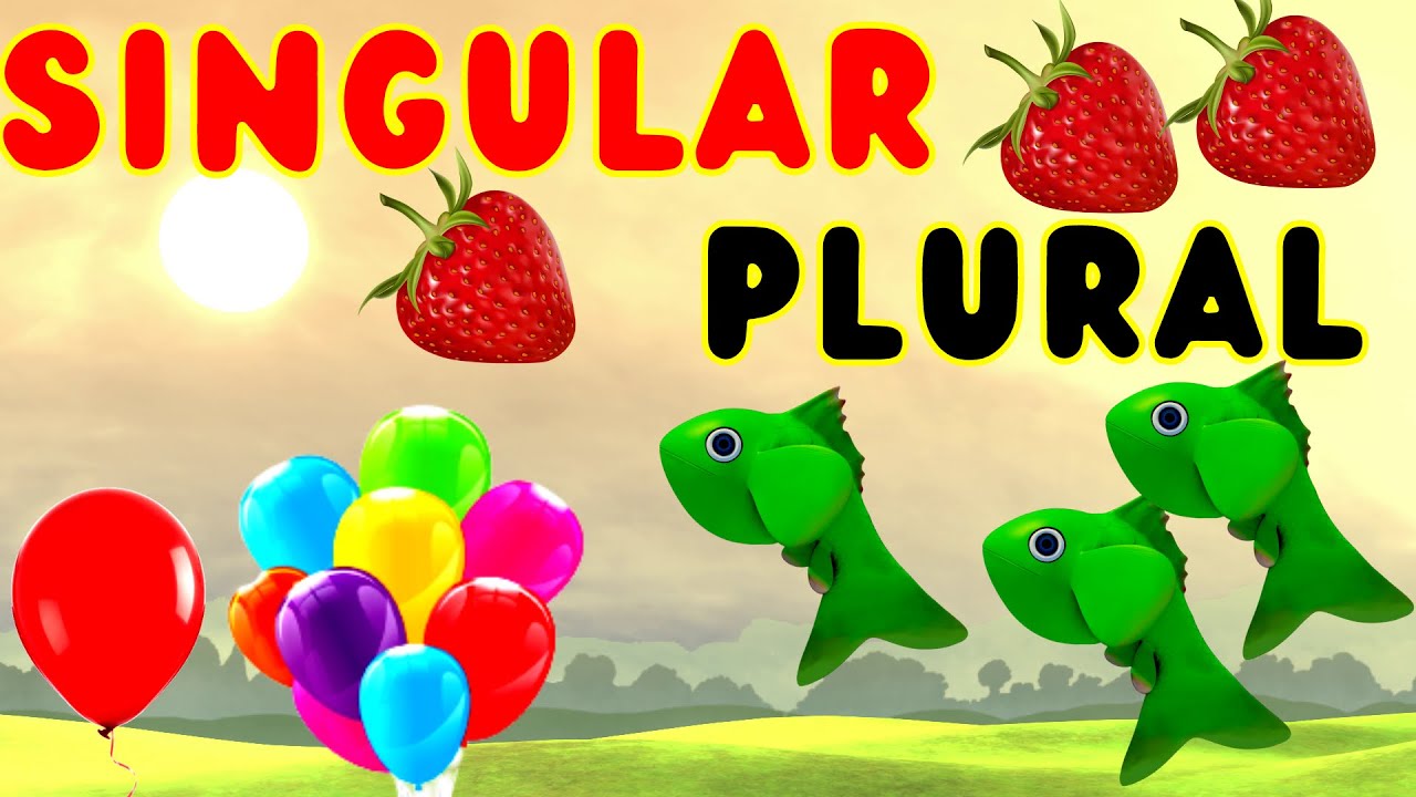 Singular Plural | Simple English | Learn ABCD | Toddlers | Song | ABC ...