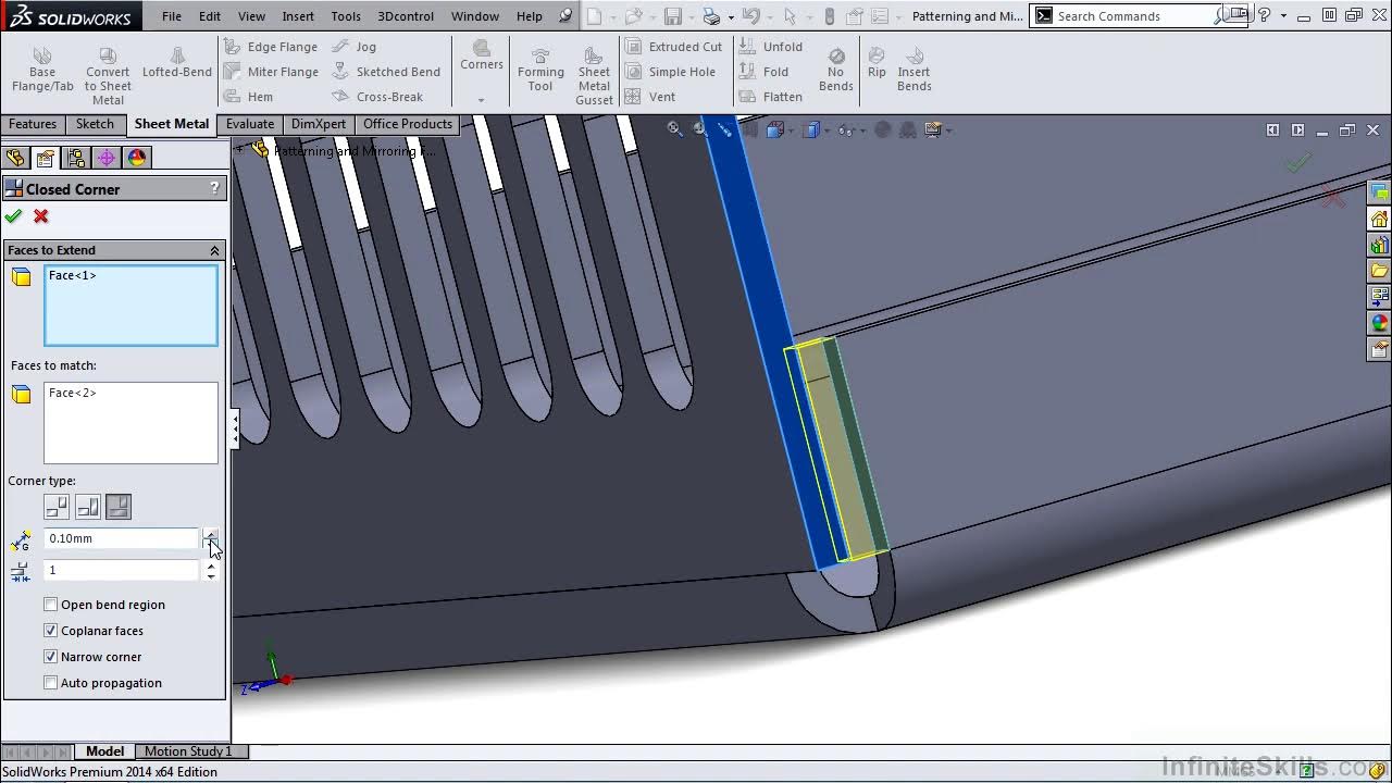 SOLIDWORKS: SHEET METAL TRAINING TUTORIAL 8 - YouTube
