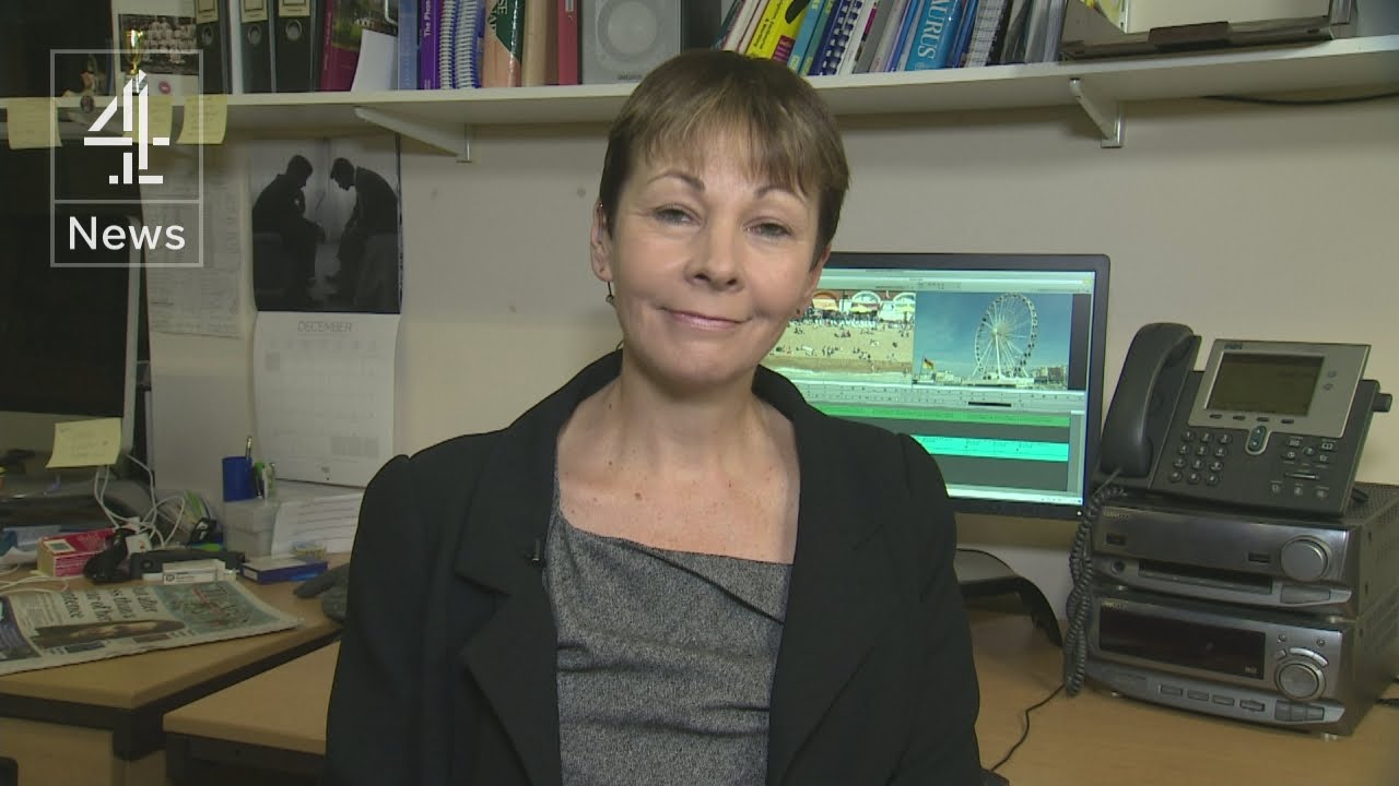 Caroline Lucas on climate change and Stop the War - YouTube