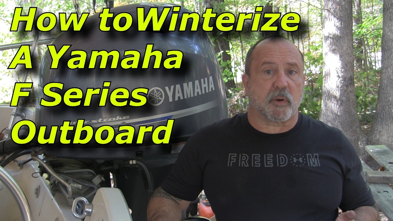How to Winterize a Yamaha F Series 4 Stroke Outboard Engine F70 - YouTube
