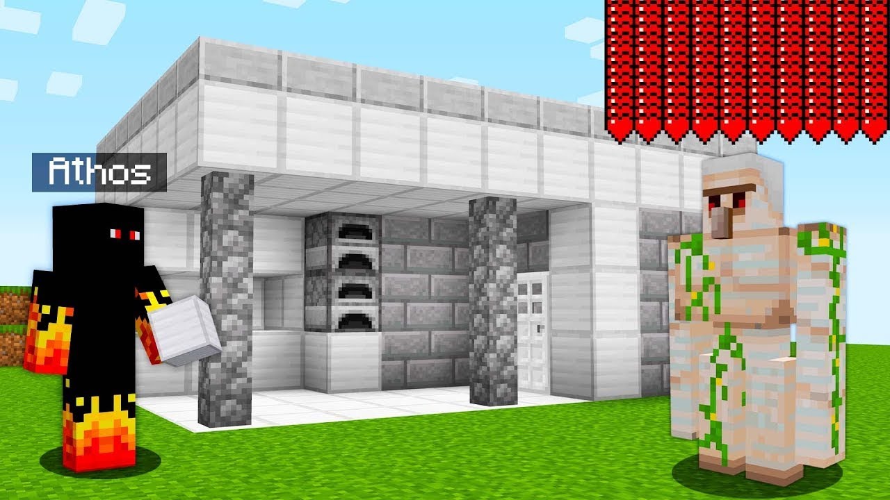 I BUILT A HOUSE FOR THE IRON GOLEM IN MINECRAFT - YouTube