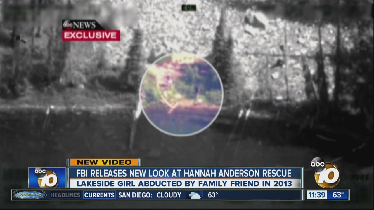 FBI releases new look at Hannah Anderson rescue - YouTube