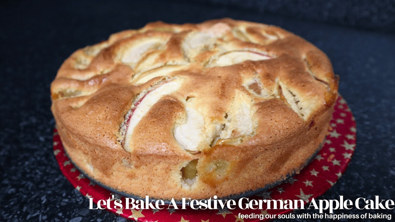Let's Bake A Festive German Apple Cake - YouTube