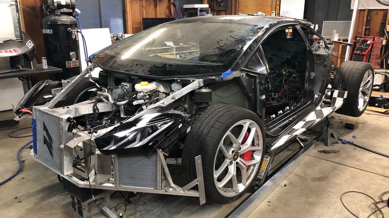 Installing a Triple Radiator Setup in the LS Powered Huracan - YouTube