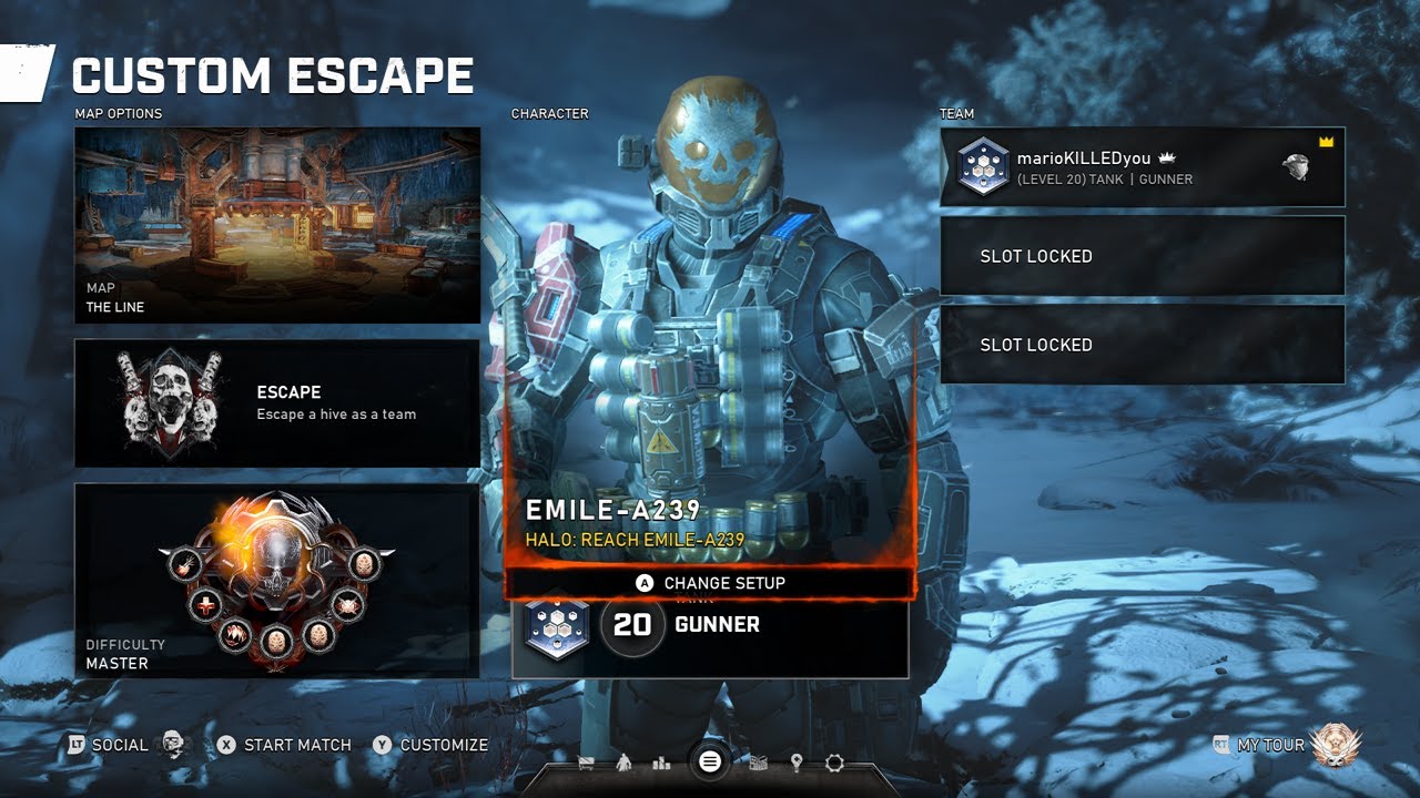 Gears 5 Line, Master, Gunner (SOLO, No Shots Fired) Emile-A239 Halo ...