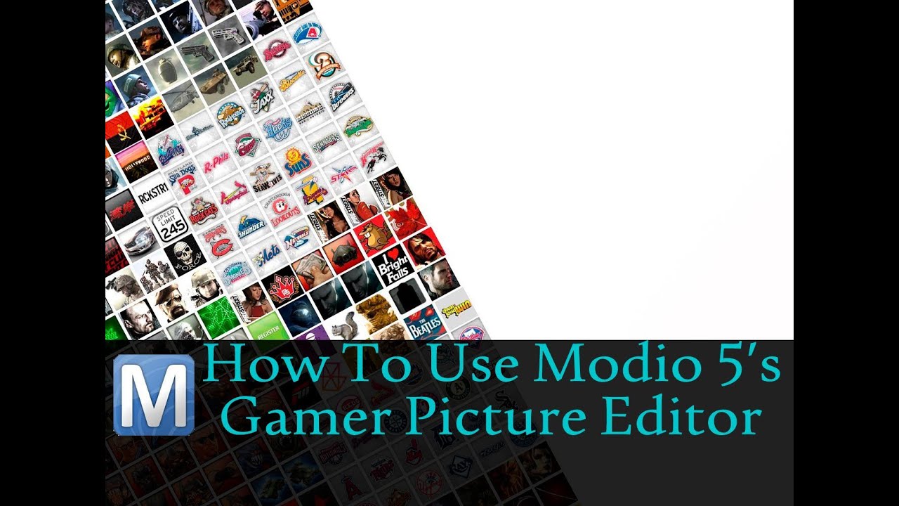How To Use Modio 5's Gamer Picture Editor - YouTube