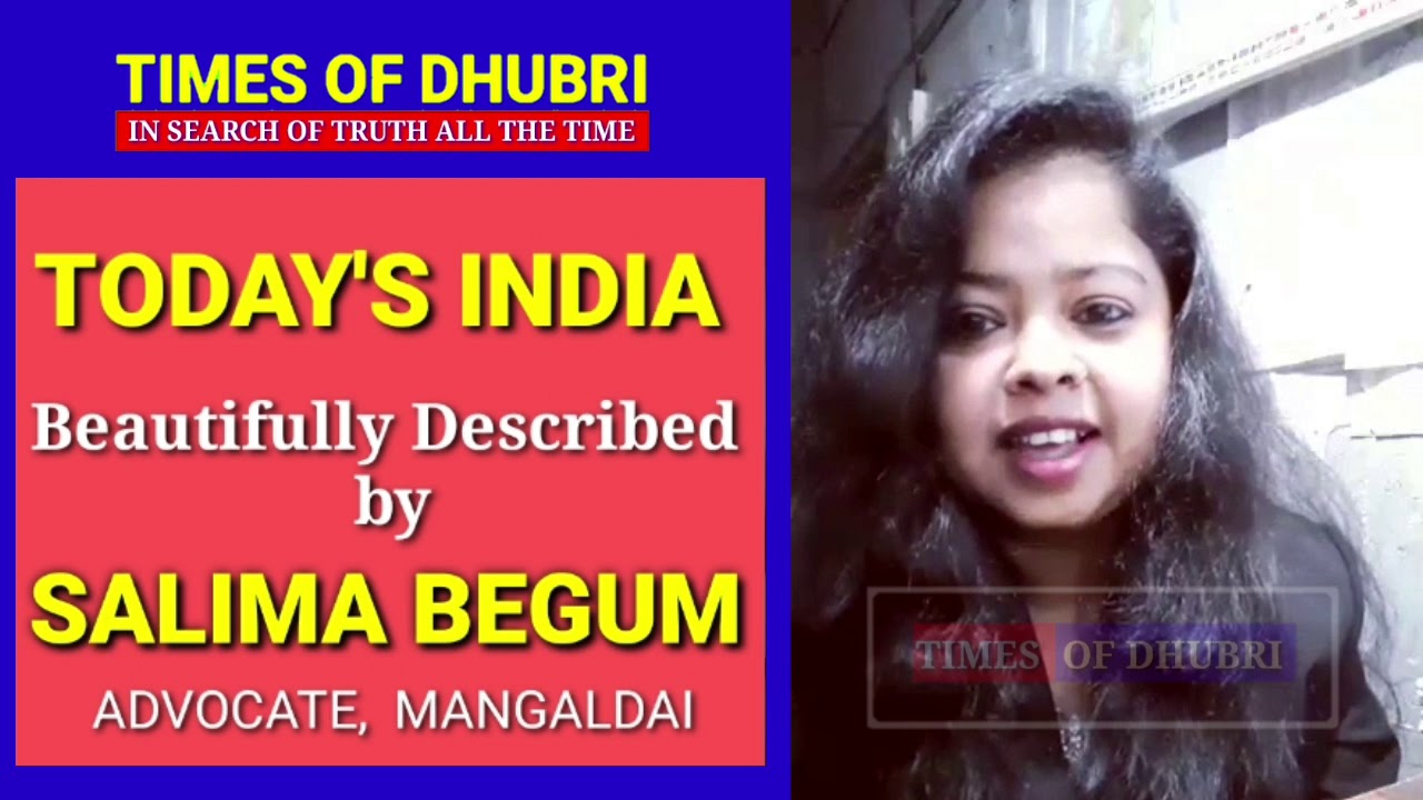Today's INDIA- BEAUTIFULLY Described by Advocate SALIMA BEGUM - YouTube