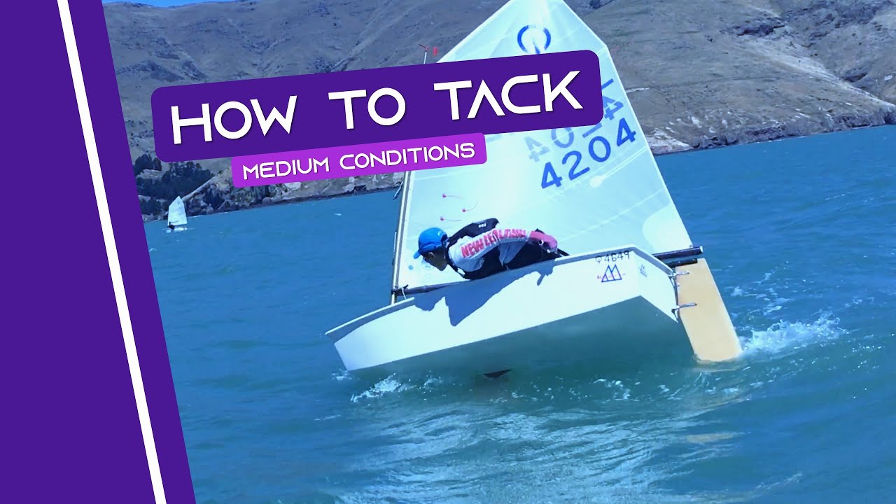 OPTIMIST SAILING - How To Tack | [Medium Conditions] - YouTube