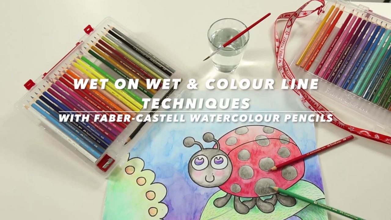 [Watercolour Pencils Tutorial] Wet On Wet & Colour Line Techniques ...