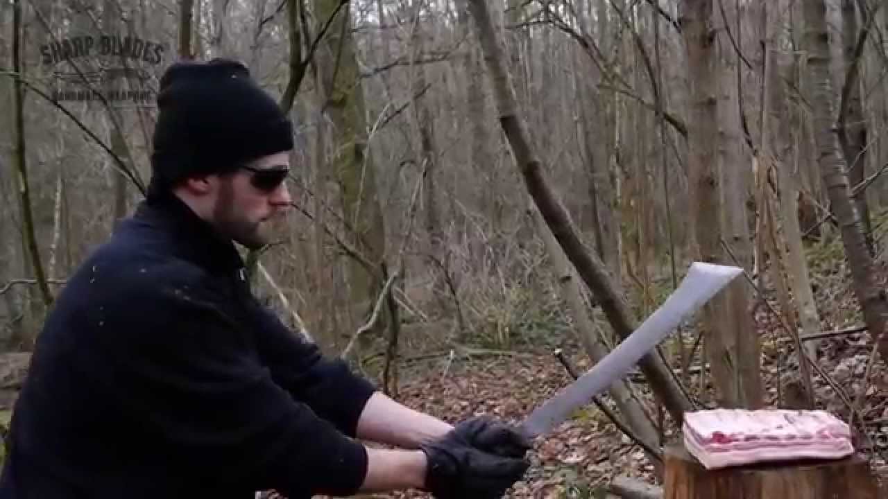 Sharp Blades - Triple Edge Machete Test - YouTube