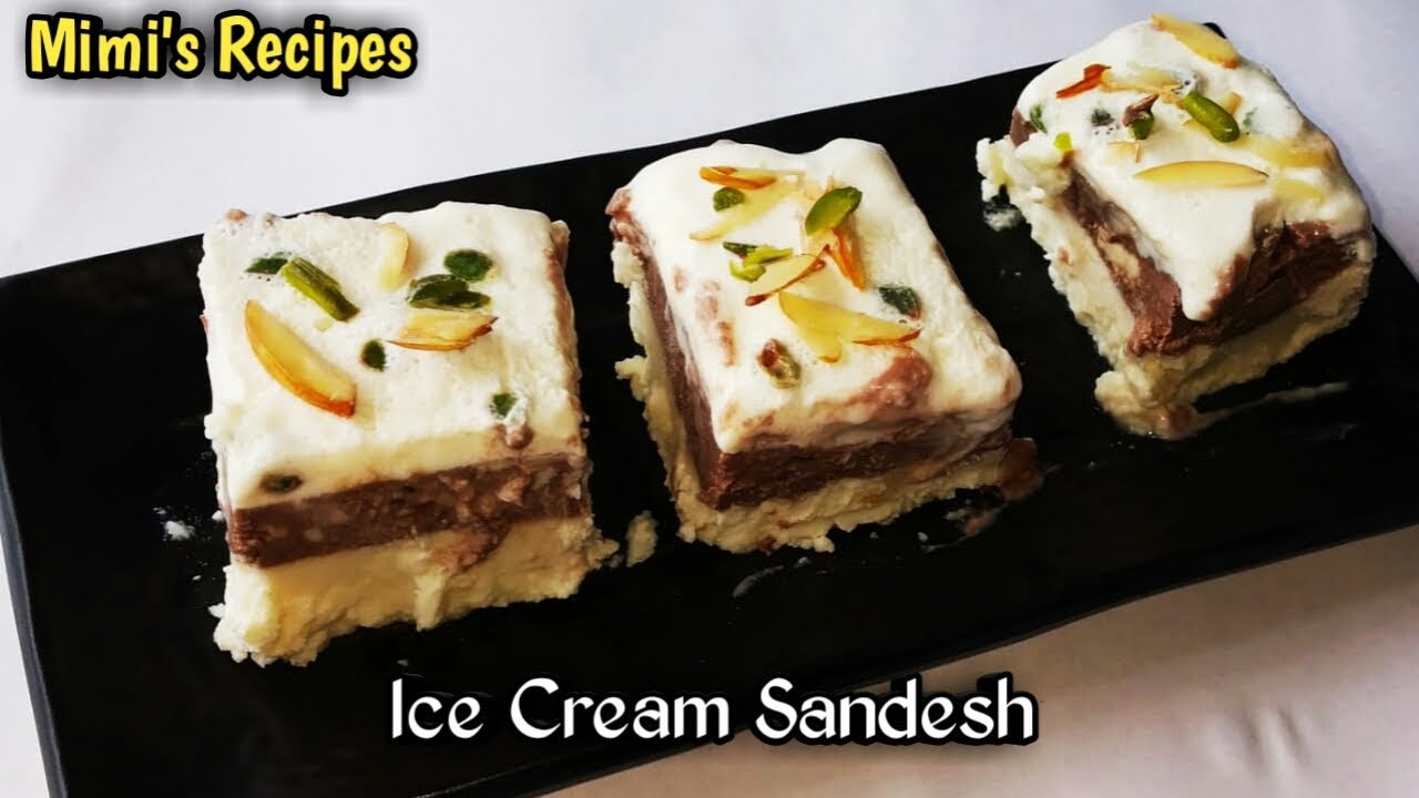 চকলেট আইসক্রিম সন্দেশ ||Ice Cream Sandesh || Bengali desert - YouTube