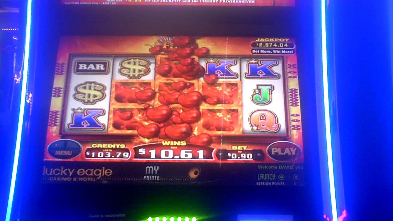 Cherries On Fire Slot Machine Progressive Win - YouTube