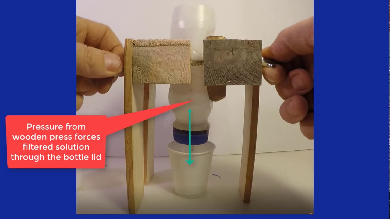 Soil Extract Filtering Rig - YouTube