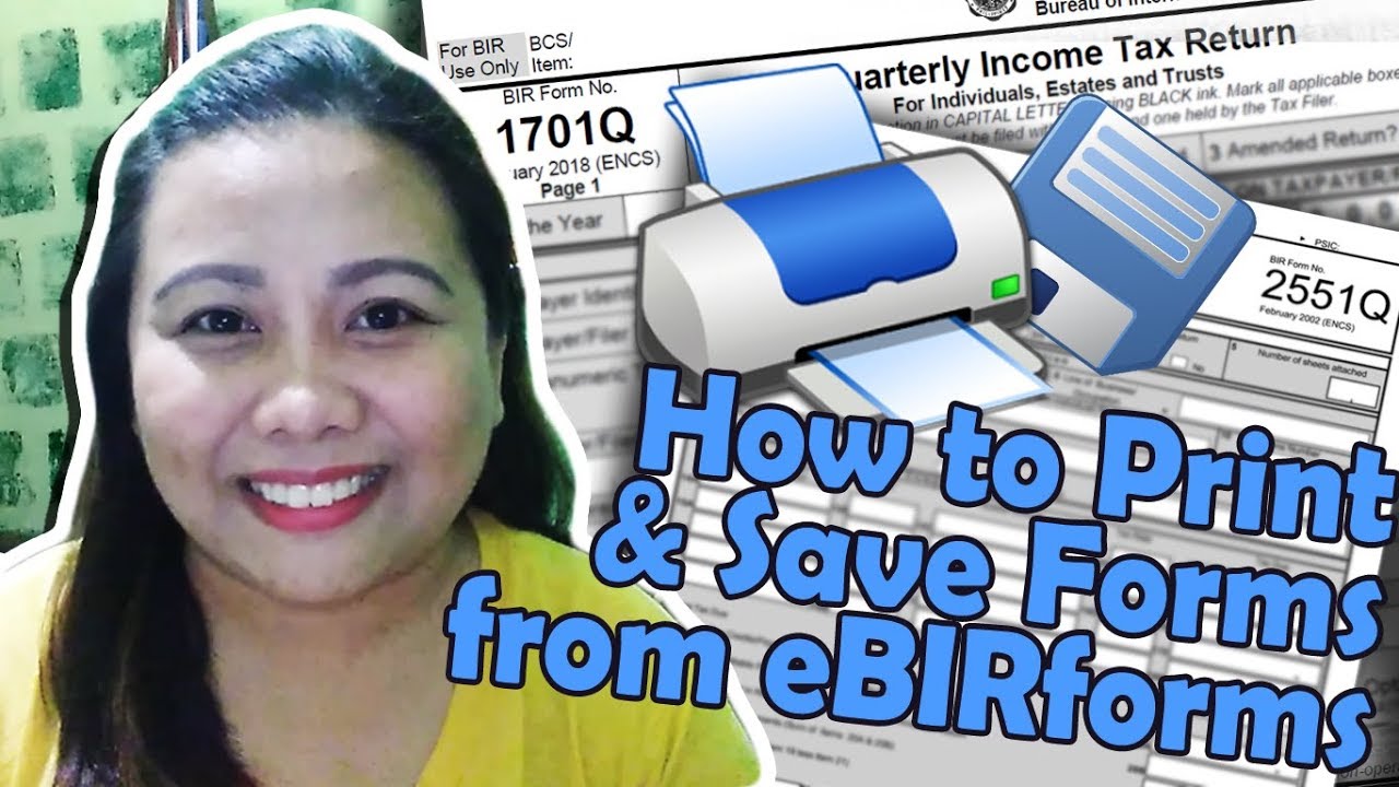 How to Print & Save Forms from eBIRForms - YouTube