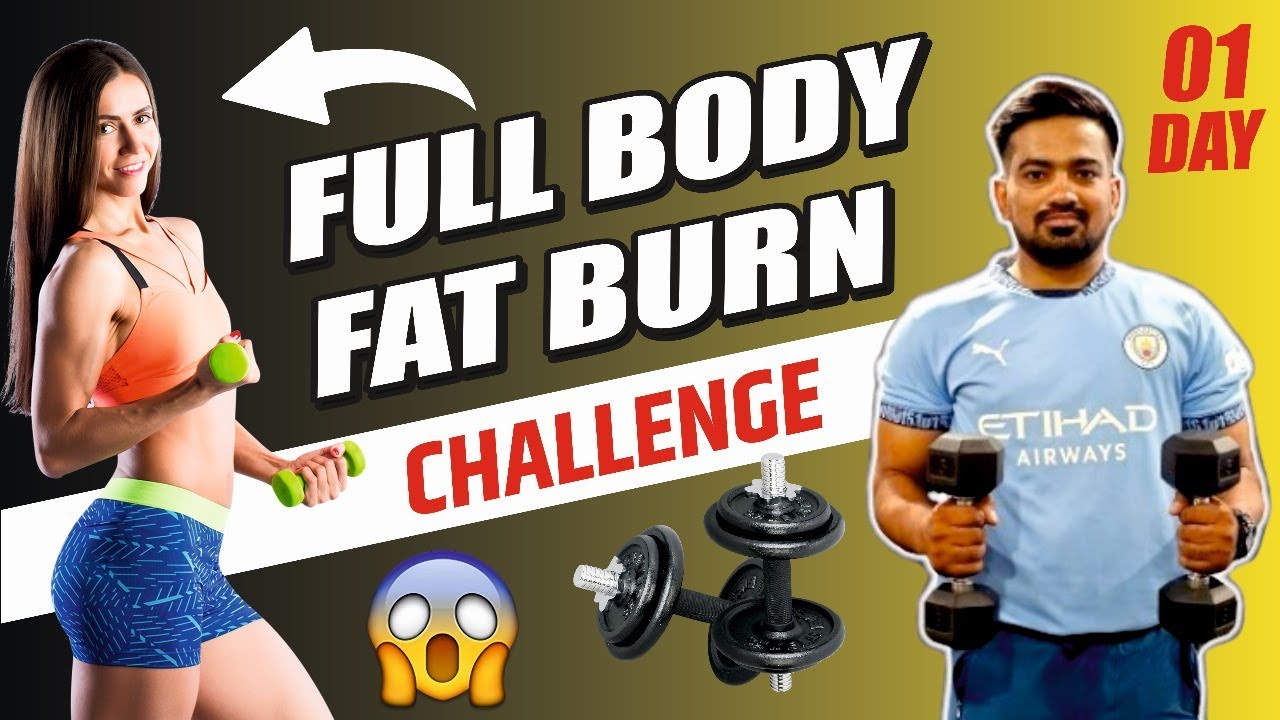 "Day -1 : Ignite Your Fitness🤸‍♀️ | Full Body Fat Burn Challenge🤝| Get ...