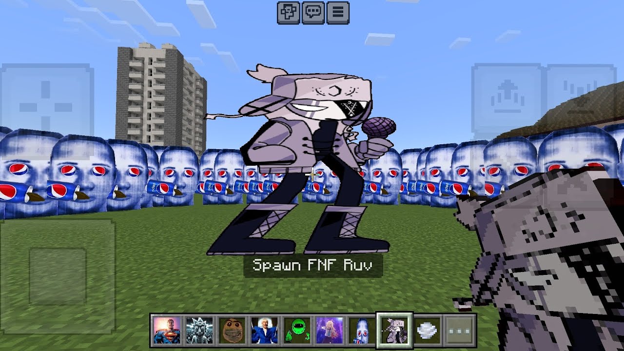 FNF Ruv and Pepsi Selene Delgado Nextbot | MCPE | CN_Part15_Addon - YouTube