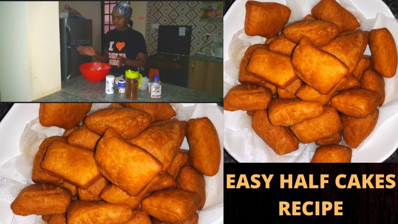 HOW TO MAKE CRUNCHY HALF CAKES (Easy Recipe) - YouTube