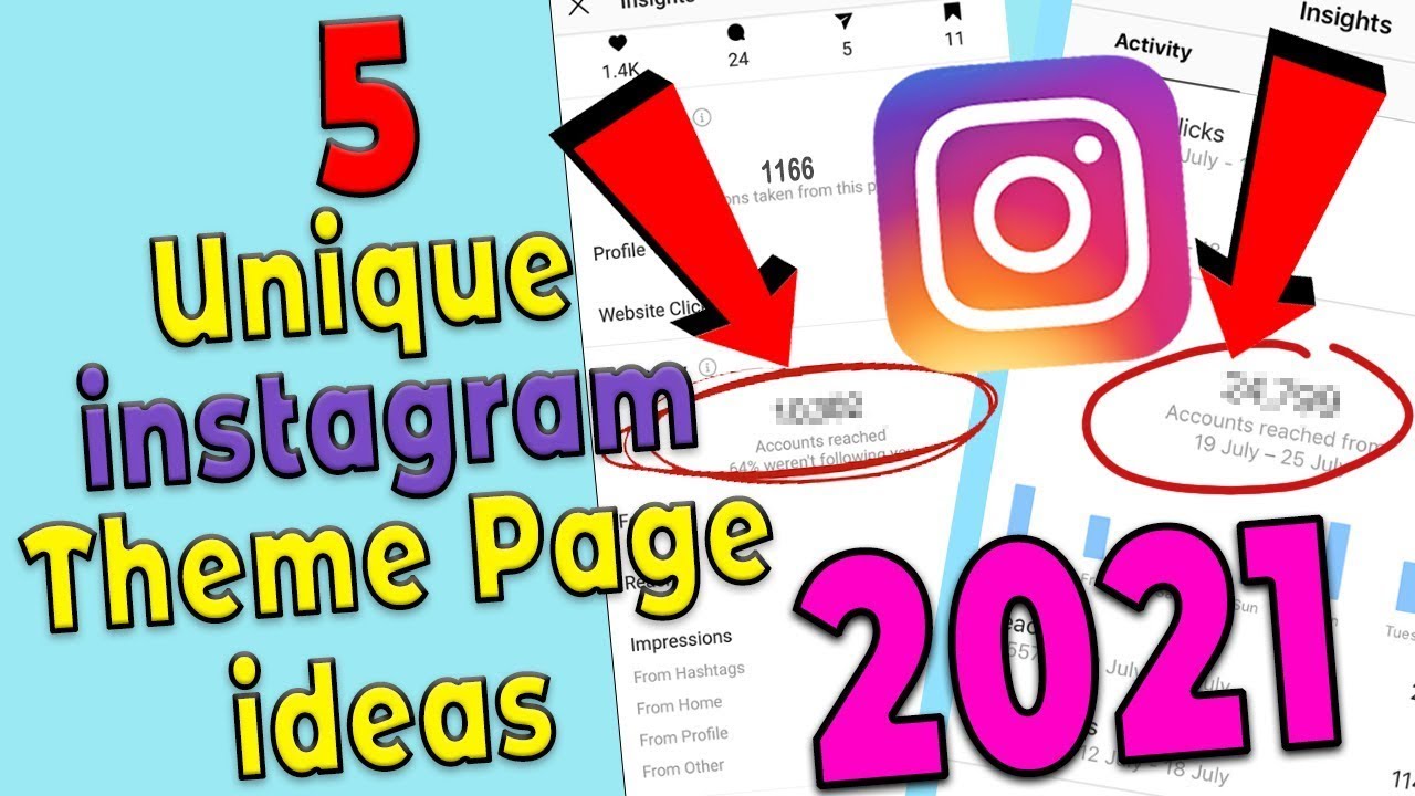 5 Unique Ideas for your Instagram Theme Page 2021 - YouTube