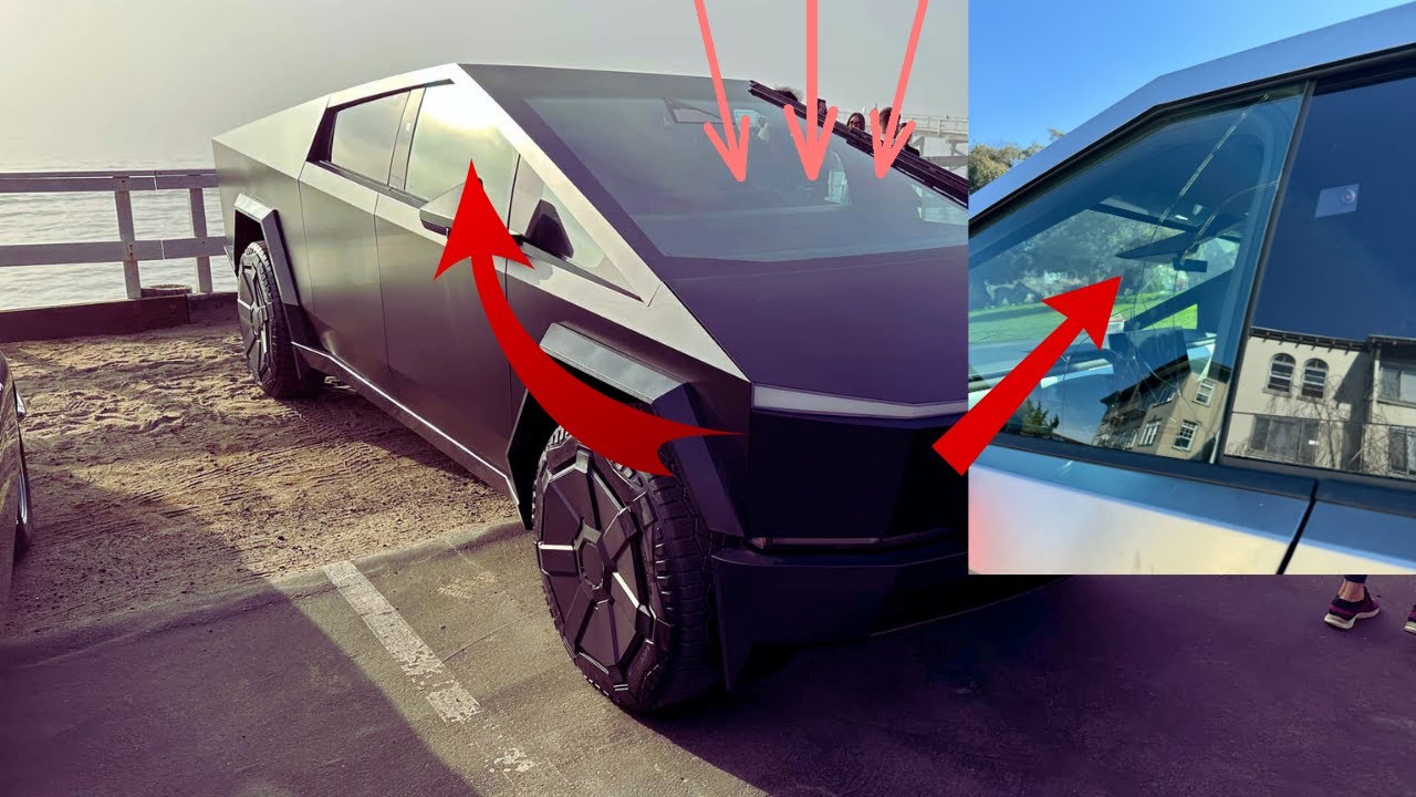 Tesla Cybertruck Armor Glass windows resist break in attempt - YouTube