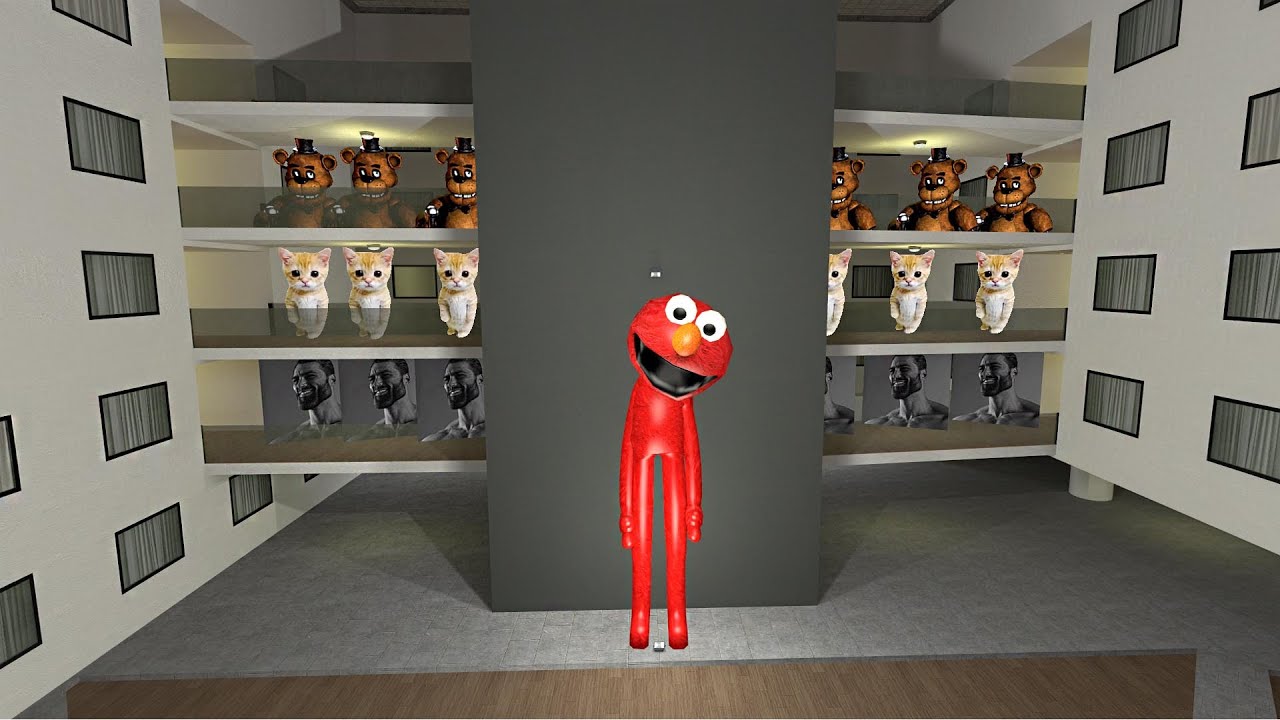 Gigachad and Freddy, Elmo and Elgato Garry’s Mod NextBot - YouTube