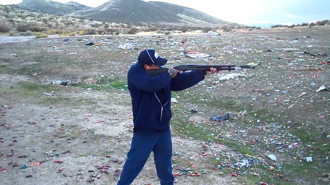 sawed off shooting 870 - YouTube