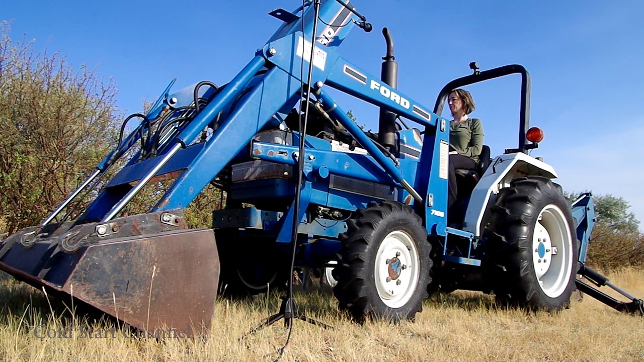 Ford 7108 Cold Start - YouTube