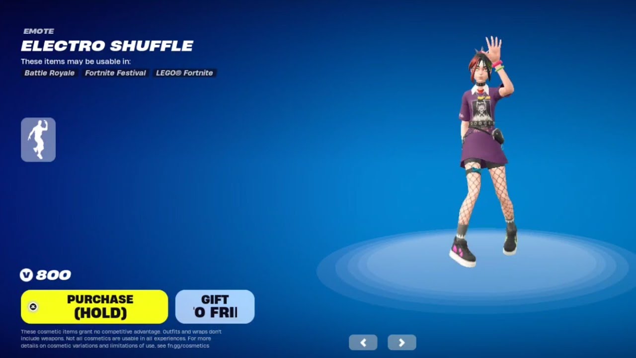 Fortnite Electro Shuffle Emote Return In Item Shop Hurry Up 😃 - YouTube