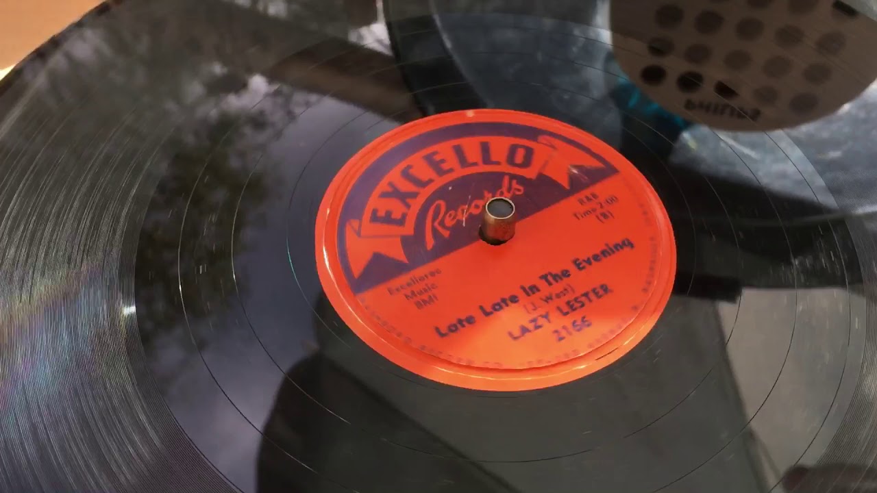 Lazy Lester - Late late in the evening 78 RPM on my Philips UFO 303 ...