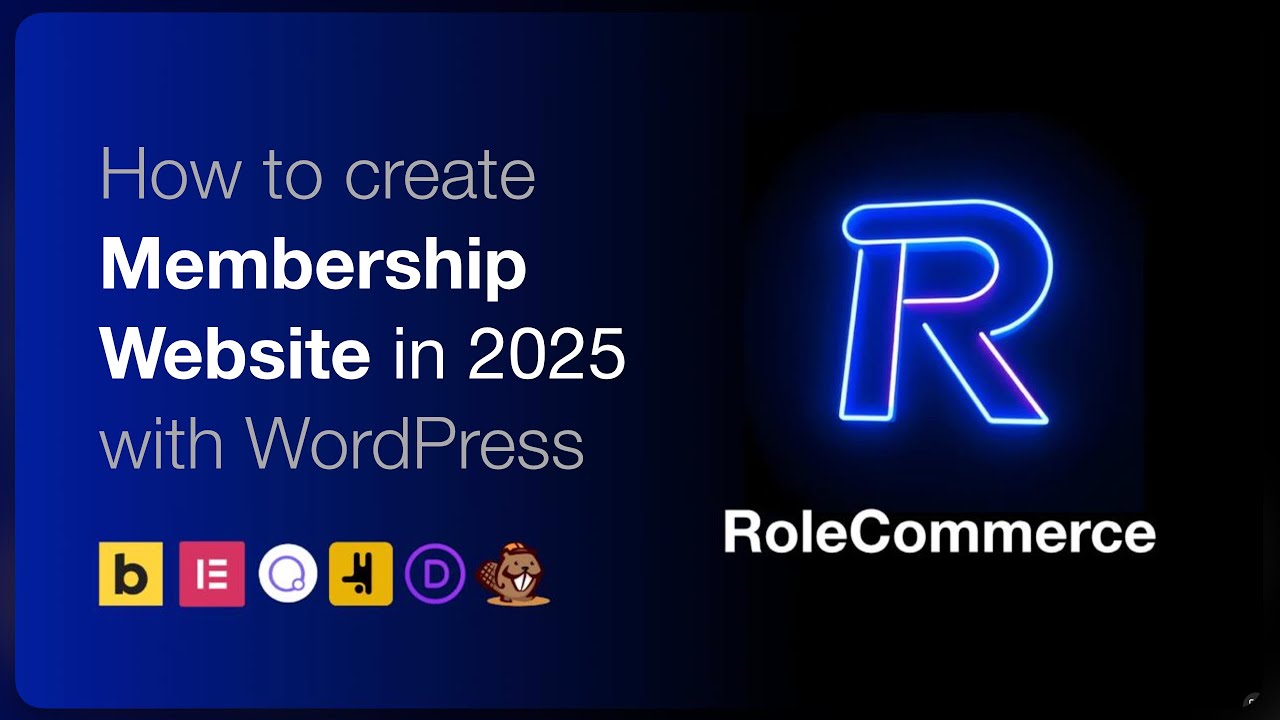 Create Membership Website in 2025 with WordPress | RoleCommerce - YouTube