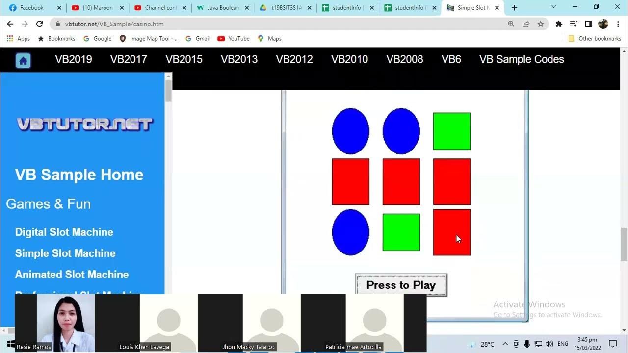 Simple Slot Machine in VB6.0 - YouTube