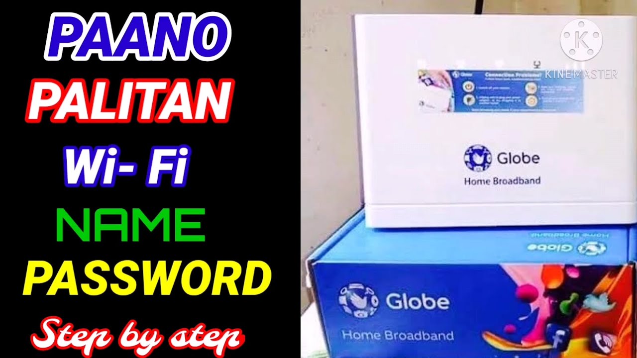 Paano palitan Wifi name password | globe | Home broadband | modem ...
