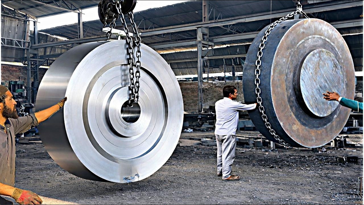 Manufacturing a Giant Steel Roller | Heavy Industrial Fabrication ...